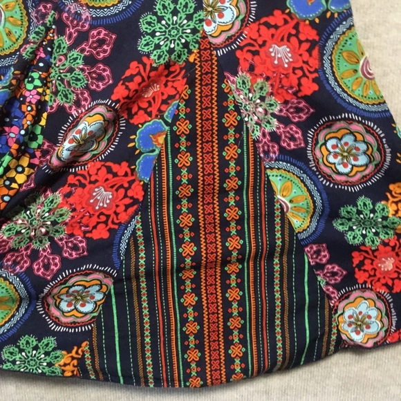 phool | Dresses | Phool Y2k Flirty Med Dress Artsy Fit Flare Patchwork ...